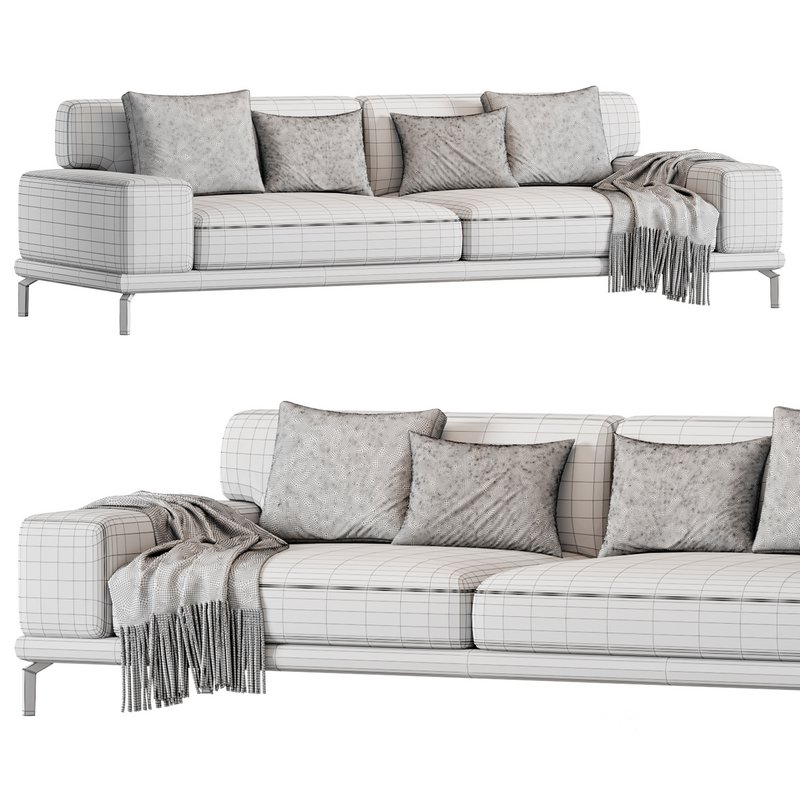 Ditre Italia Blake Sofa 3d model Buy Download 3dbrute
