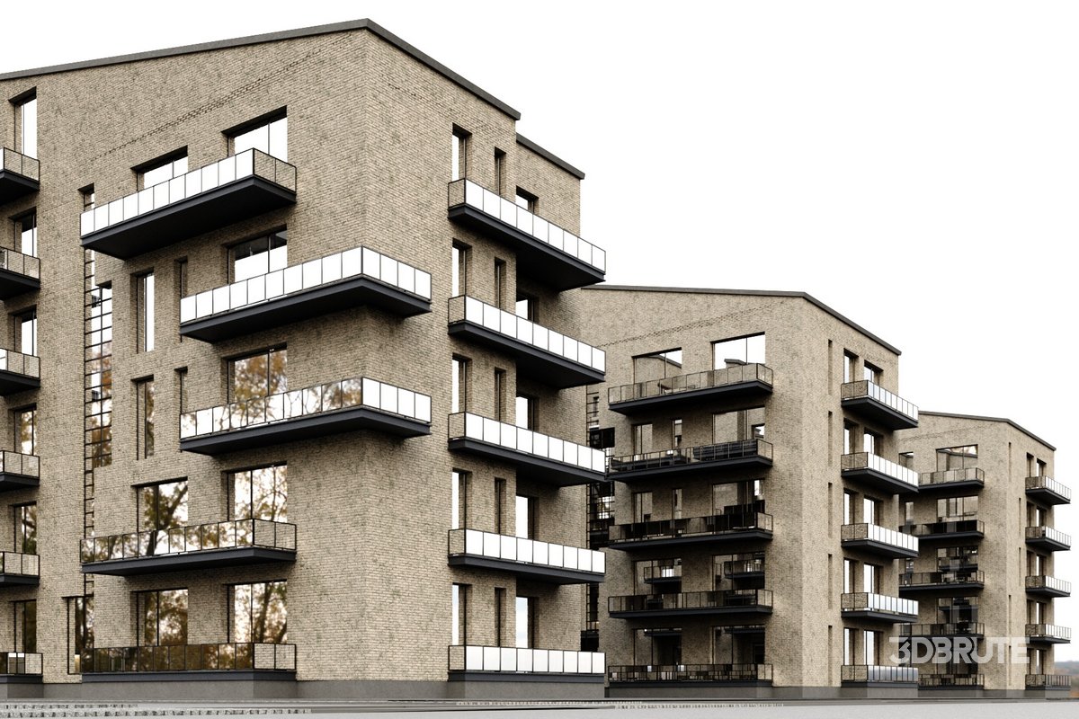Building - Denmark - Copenhagen - 3dbrute : 3dmodel furniture and decor