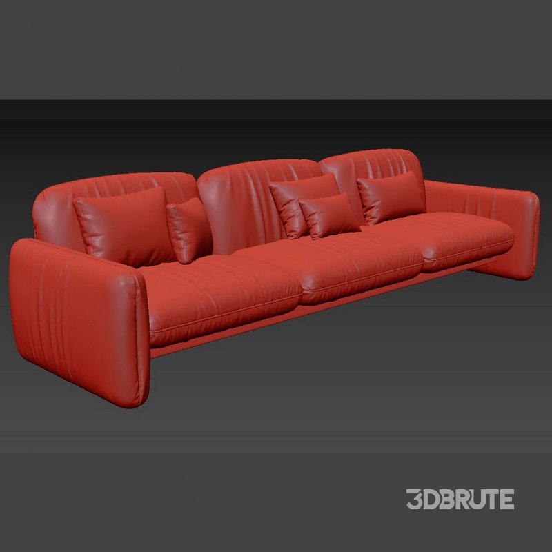 Brigitte Baxter Sofa - 3dbrute : 3dmodel furniture and decor