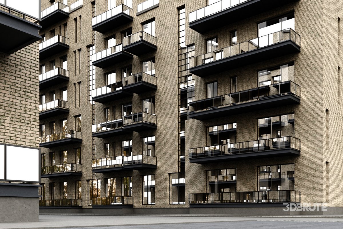 Building - Denmark - Copenhagen - 3dbrute : 3dmodel furniture and decor