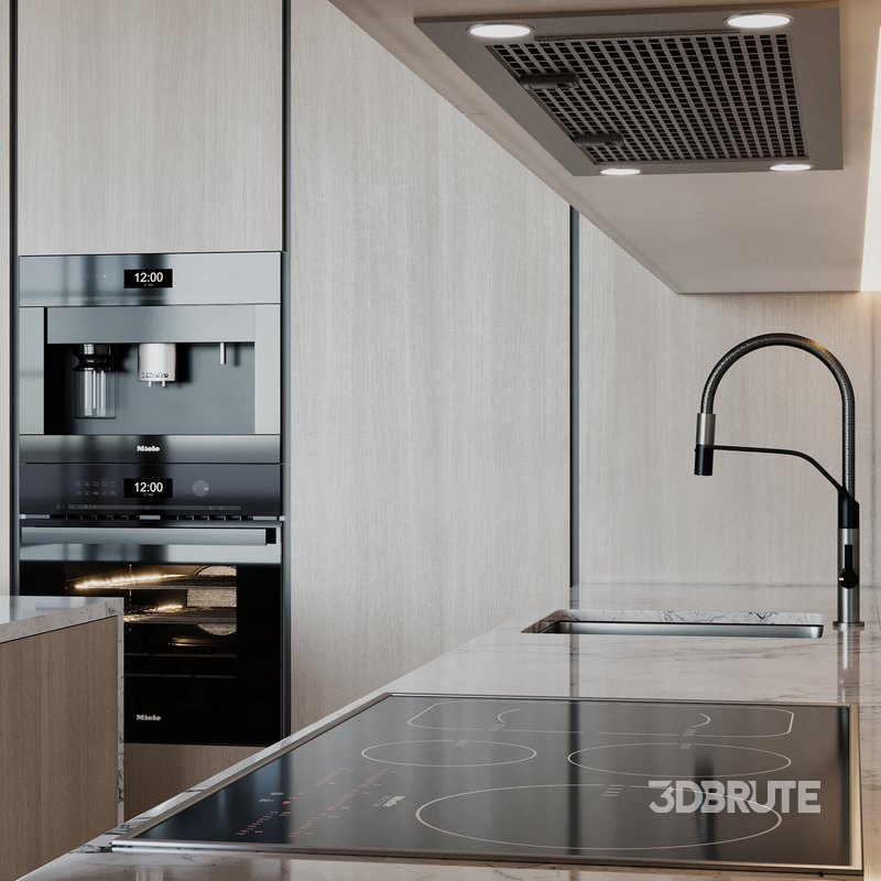 kitchen 104 3d model Buy Download 3dbrute