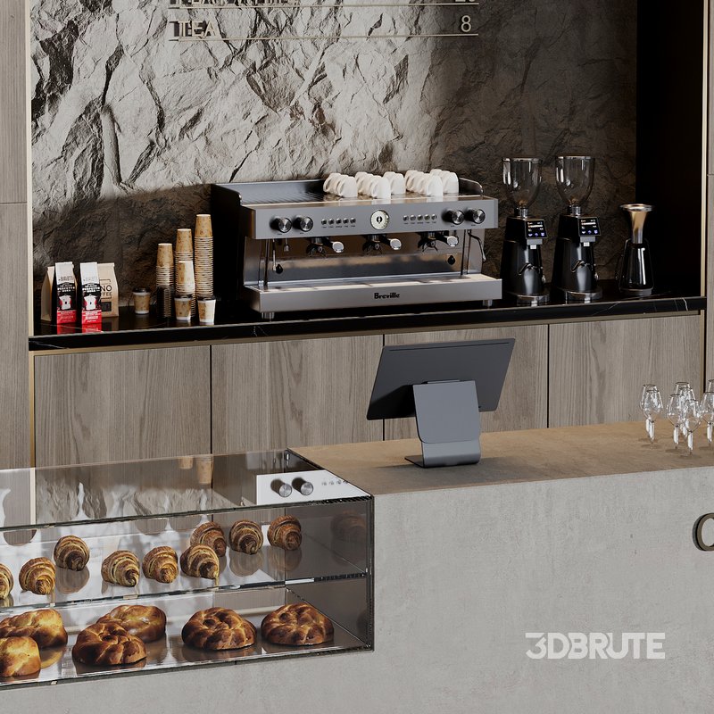 Coffee Bar 05 3d model Buy Download 3dbrute