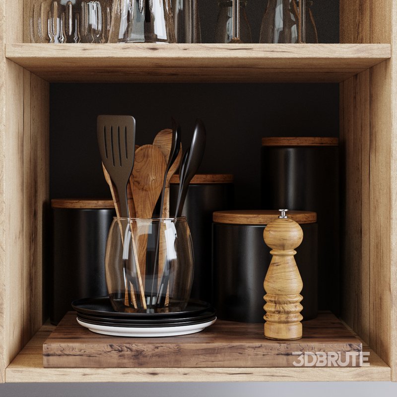 kitchen accessories 018 3d model Buy Download 3dbrute