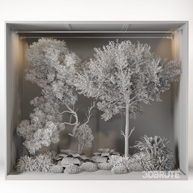 outdoor garden tree plant011 collection 3d model Buy Download 3dbrute