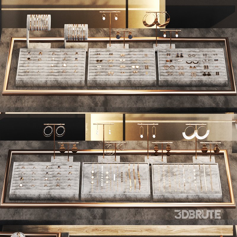 jewelry store02 showcase 3d model Buy Download 3dbrute