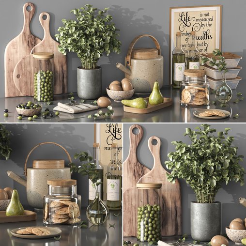 kitchen accessories 017 3d model Buy Download 3dbrute