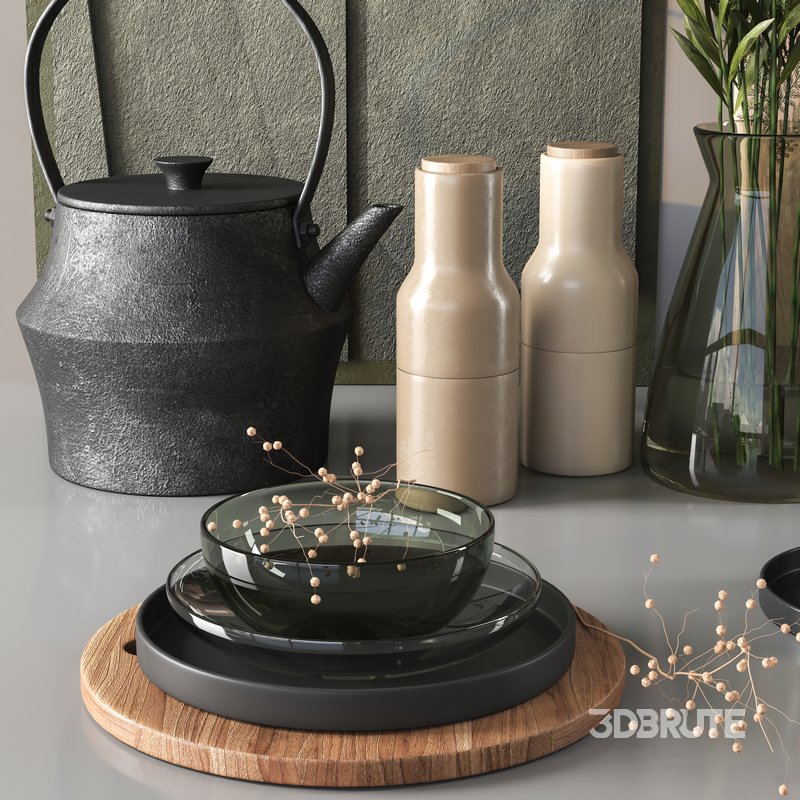 kitchen accessories 016 3d model Buy Download 3dbrute