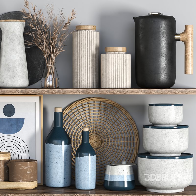 kitchen accessories 028 3d model Buy Download 3dbrute