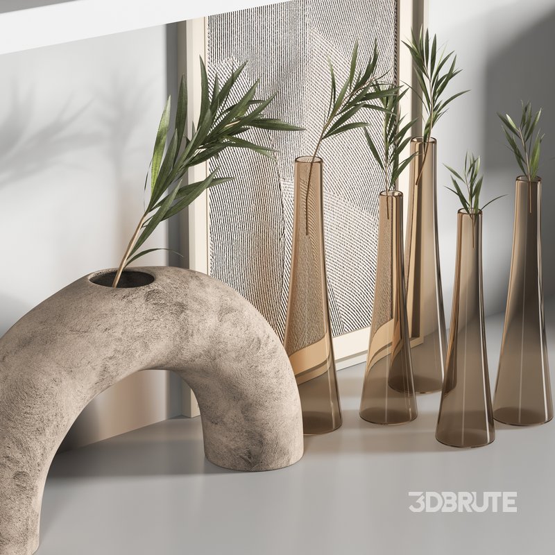 Decorative set 021 3d model Buy Download 3dbrute
