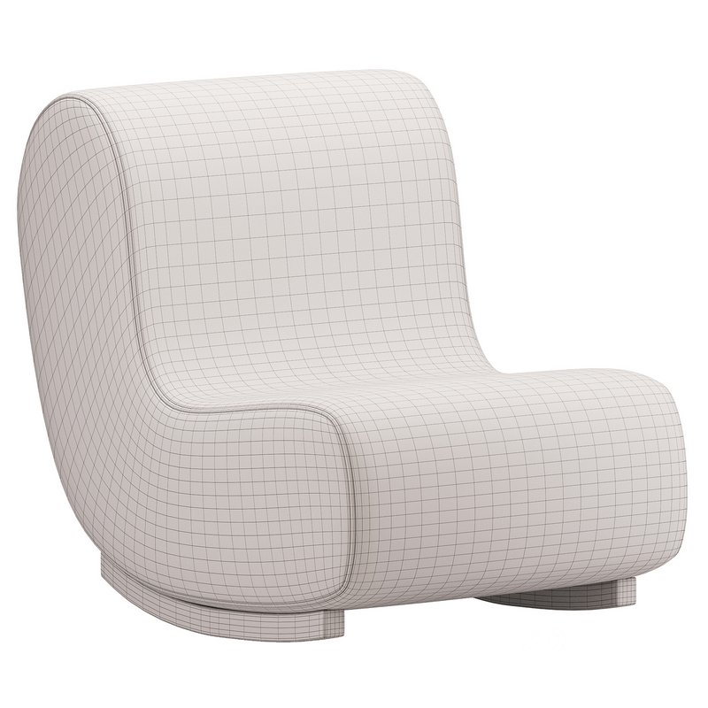 SIMPLE Rocking modular fabric armchair - 3dbrute : 3dmodel furniture ...