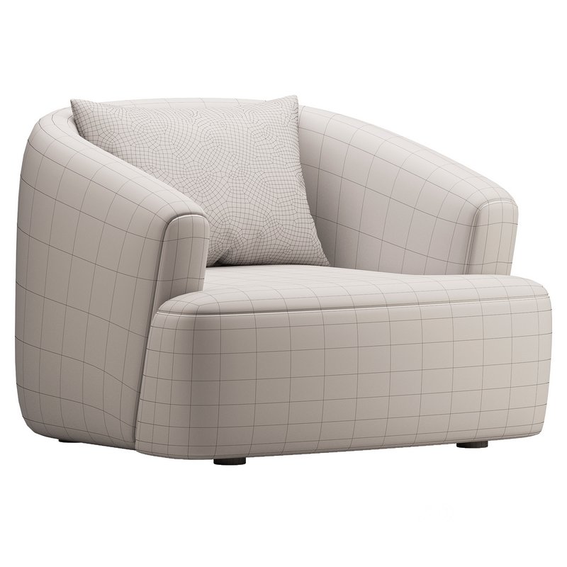 Boucle Sessel Sofia 3d model Buy Download 3dbrute