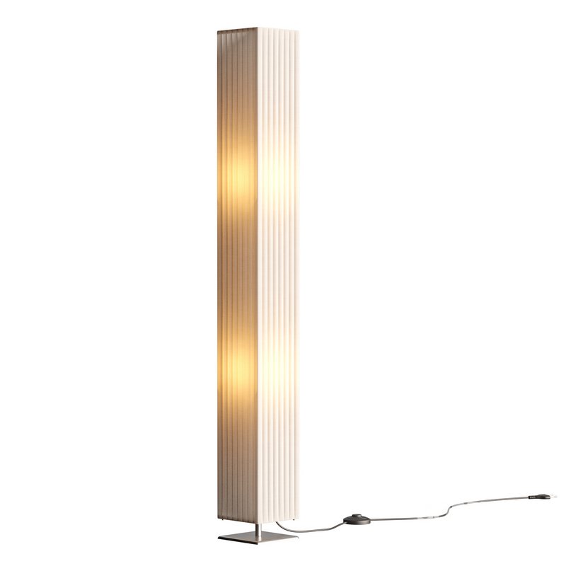 White fabric floor lamp Janno - 3dbrute : 3dmodel furniture and decor