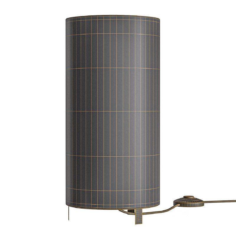 EXCLUSIVE FABRIC STRIP LAMPSHADE DESIGN TABLE LAMP 3d model Buy ...