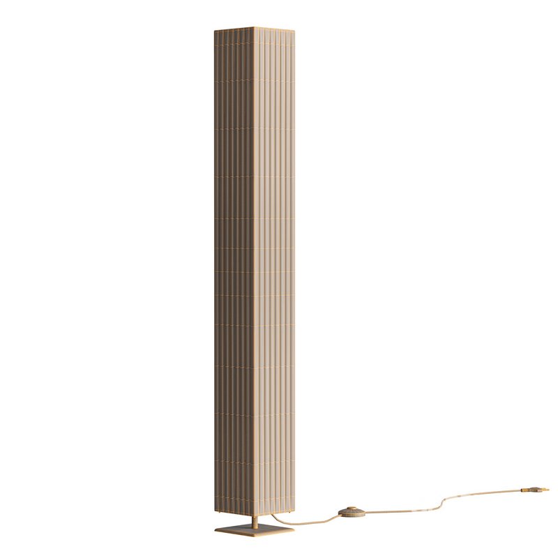 White fabric floor lamp Janno - 3dbrute : 3dmodel furniture and decor