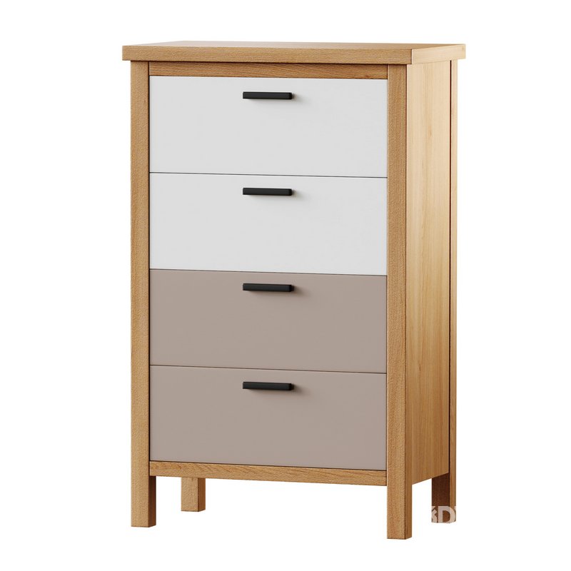 Reed 4-Drawer Dresser - Download -3d Models Free -3dbrute