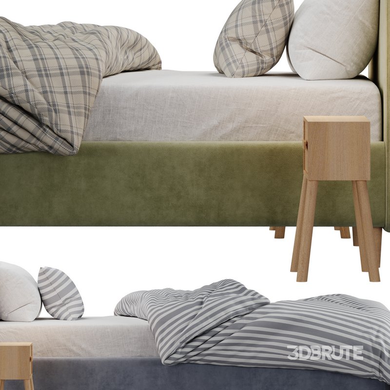 Lightsey bed 120 3d model Buy Download 3dbrute