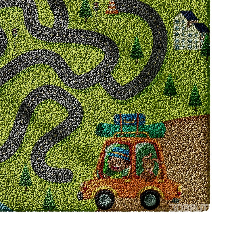 Kids carpet set 1 - Download -3d Models Free -3dbrute