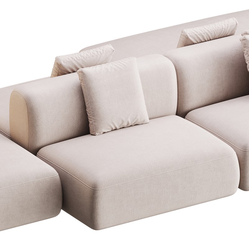 MDF ITALIA Cosy Curve Sofa 3d model Buy Download 3dbrute