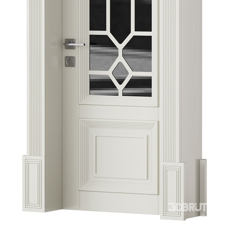 modern main door 3d model Buy Download 3dbrute