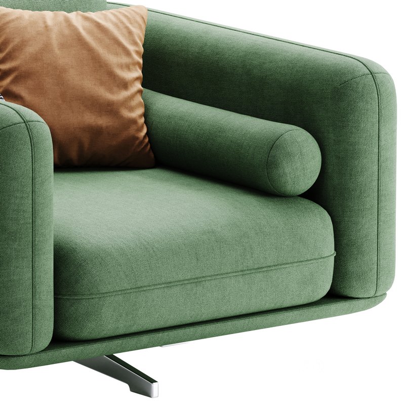 Minotti Jacques Armchair 3d model Buy Download 3dbrute