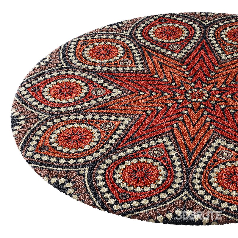 Round carpet 21 - 3dbrute : 3dmodel furniture and decor