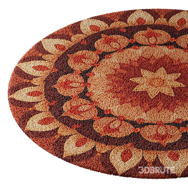 round carpet 11 - Download -3d Models Free -3dbrute