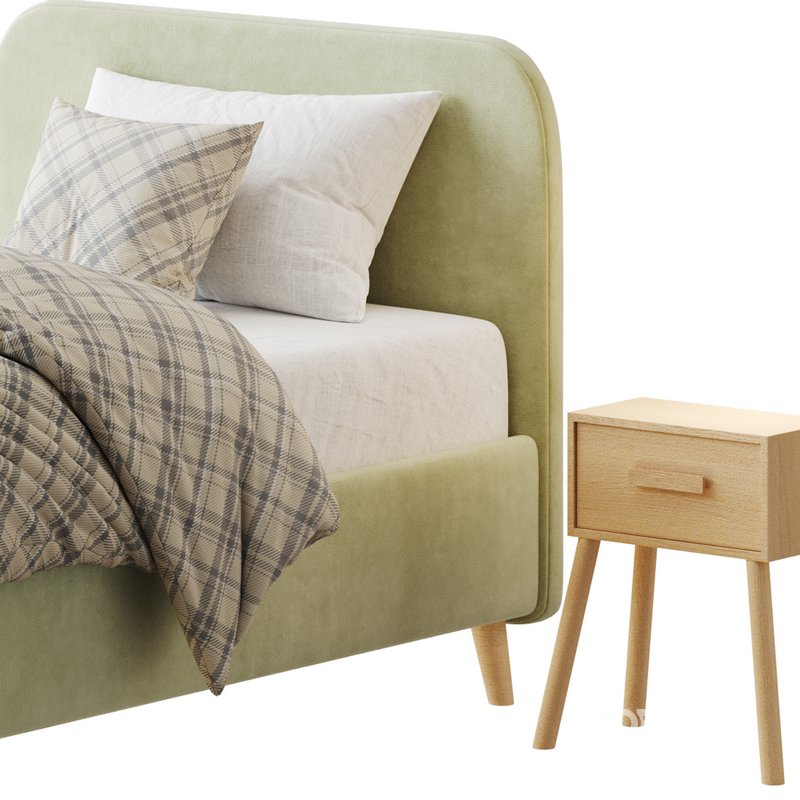 Lightsey bed 120 3d model Buy Download 3dbrute