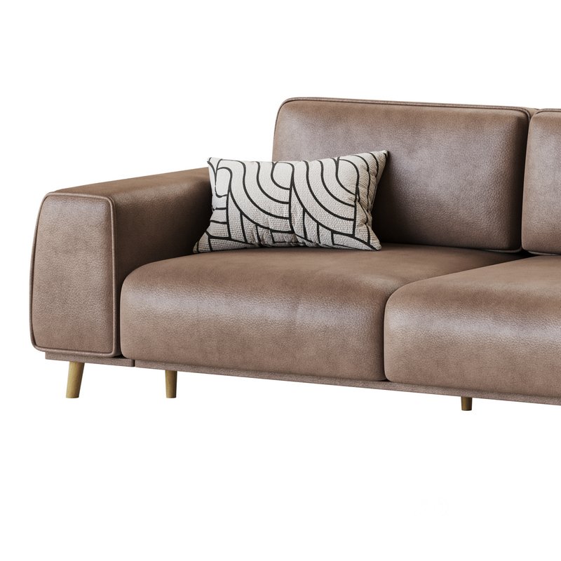 Sofa Laronso Soft Latte 3d model Buy Download 3dbrute
