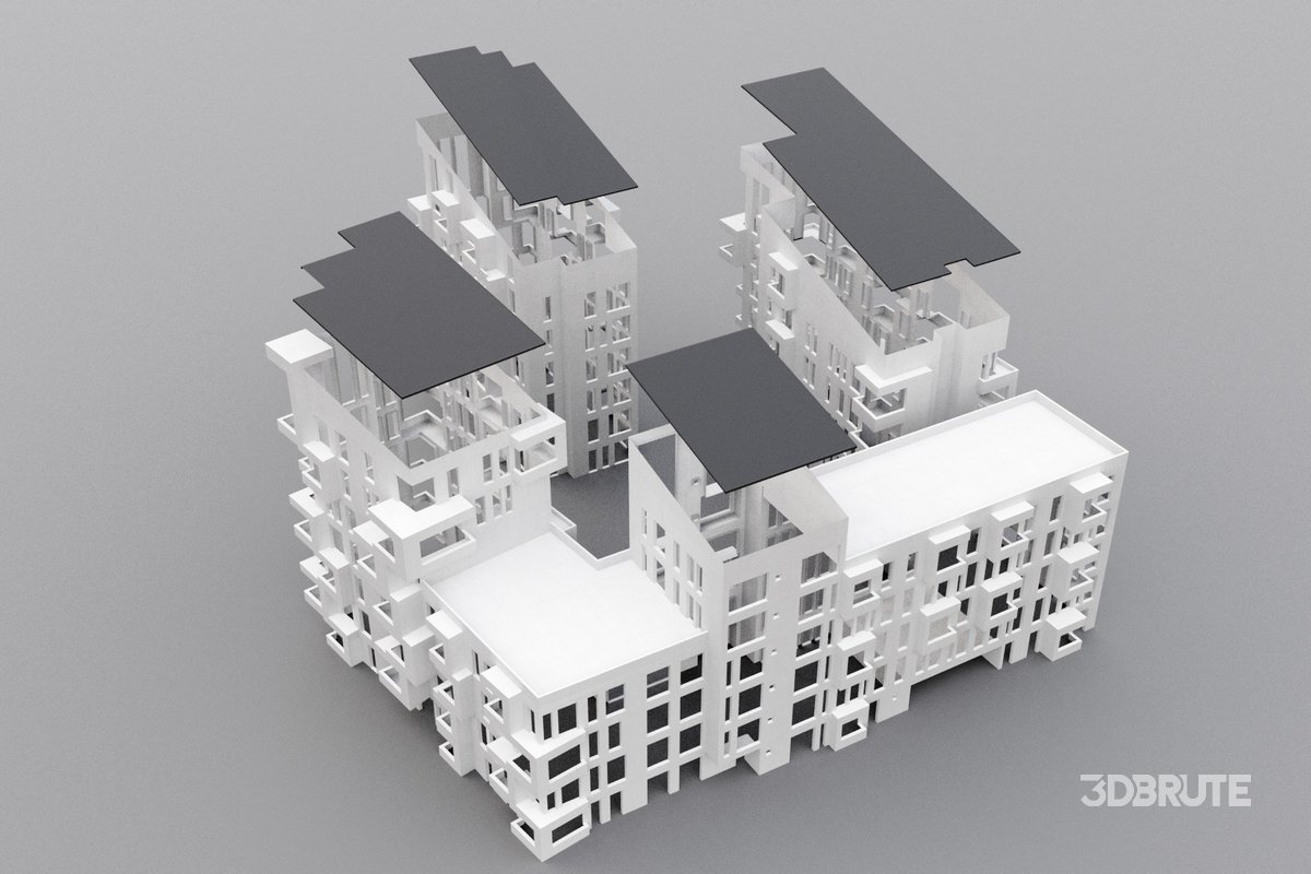 Building - Denmark - Copenhagen - 3dbrute : 3dmodel furniture and decor