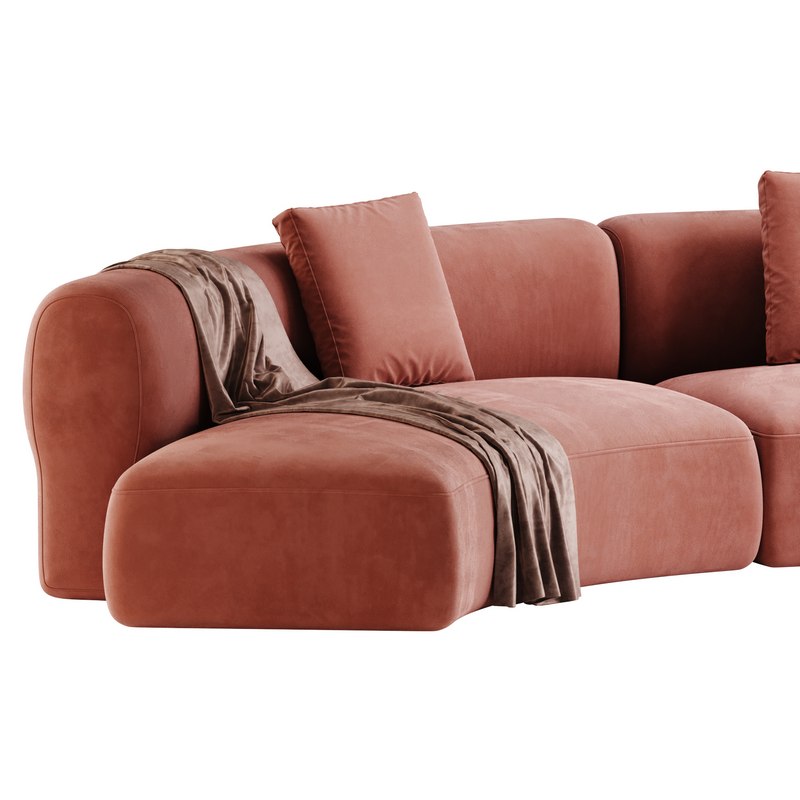 COSY CURVE SOFA - 3dbrute : 3dmodel furniture and decor