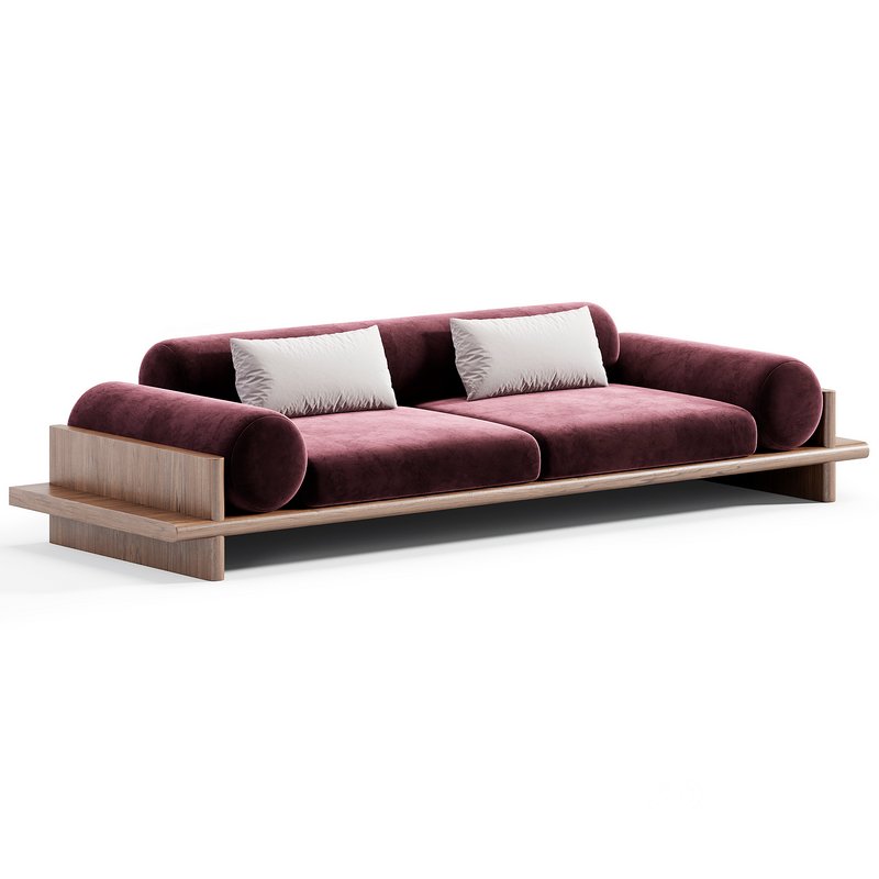 Wade Sofa 3d model Buy Download 3dbrute
