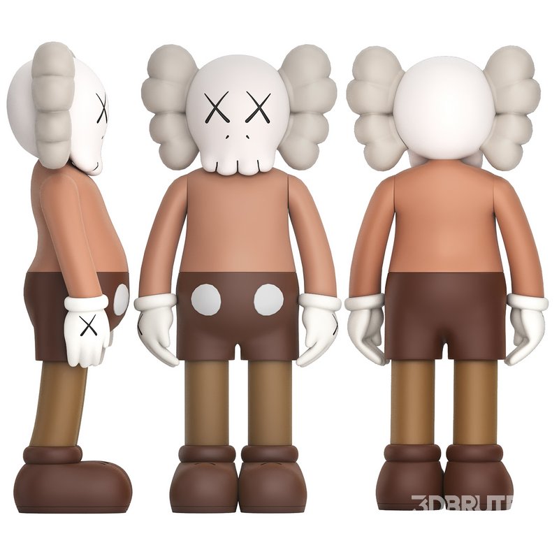 kaws collection 3d model Buy Download 3dbrute