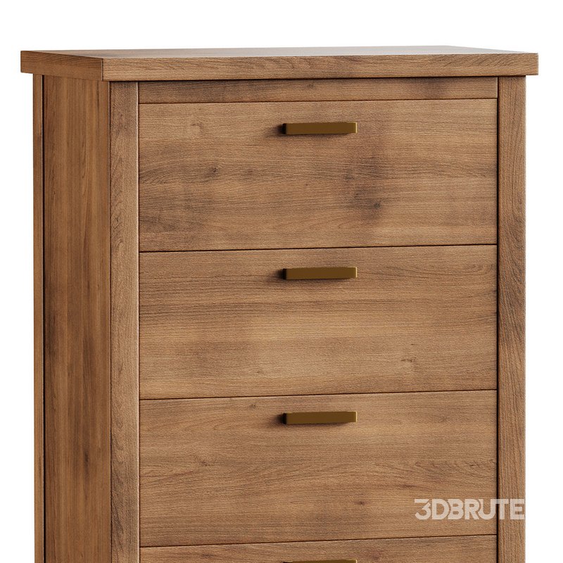 Reed 4-Drawer Dresser - Download -3d Models Free -3dbrute