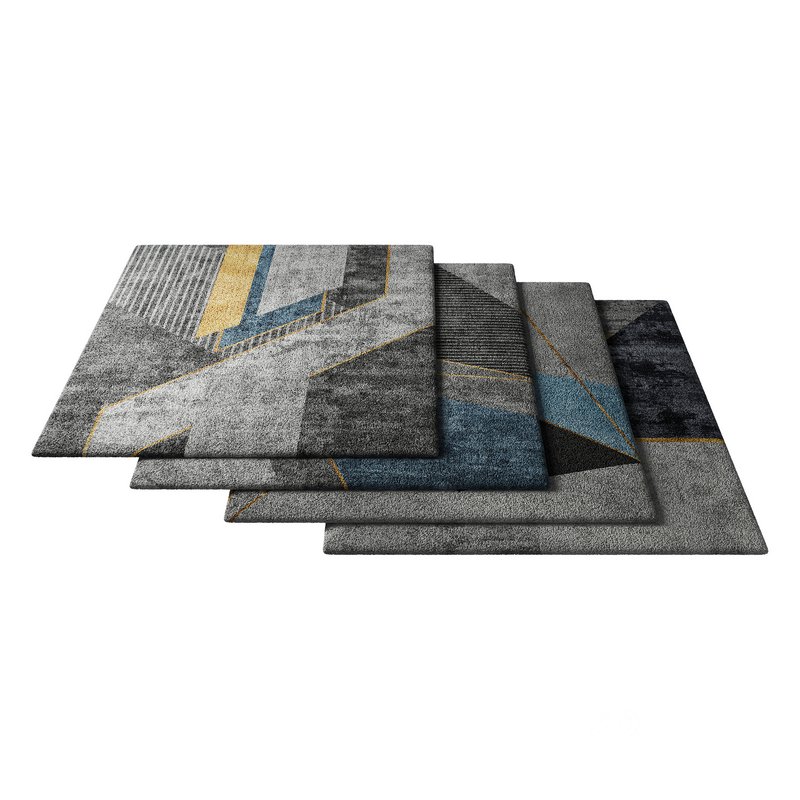Rug Set 23 3d model Buy Download 3dbrute