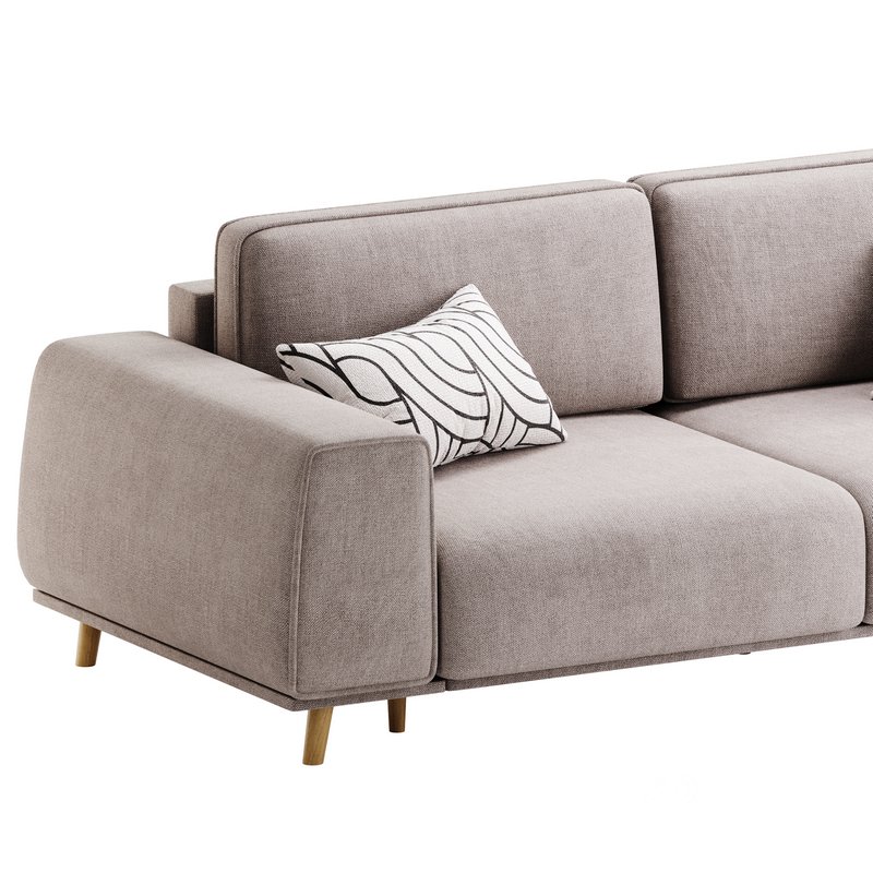 Sofa Laronso Soft Latte 3d model Buy Download 3dbrute