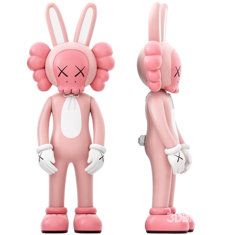 kaws accomplice vinyl figure 3d model Buy Download 3dbrute