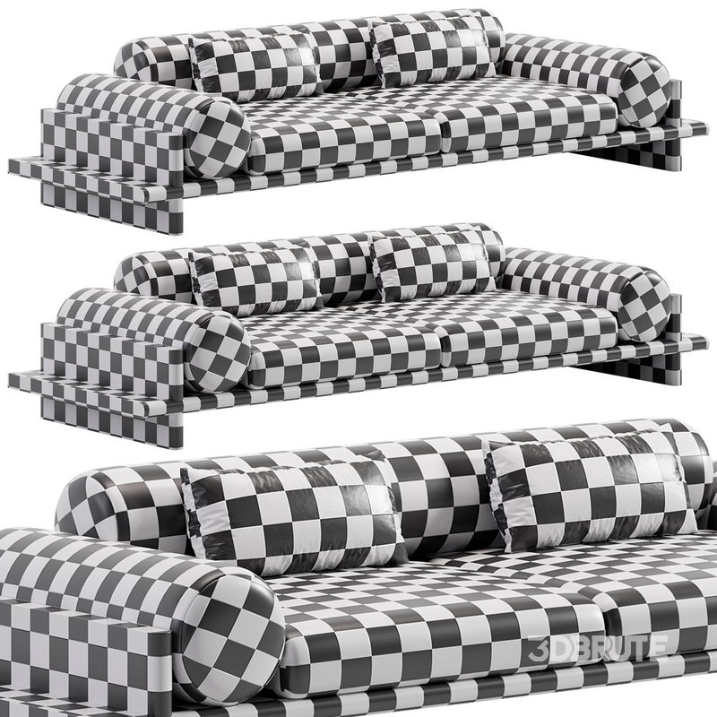 Wade Sofa 3d model Buy Download 3dbrute