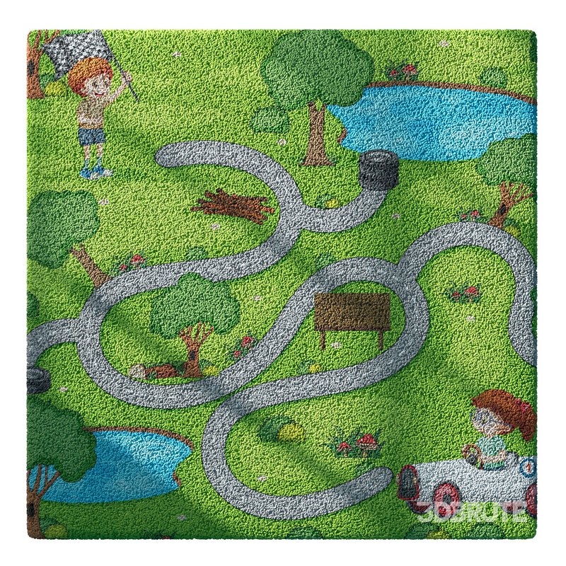 Kids carpet set 2 - Download -3d Models Free -3dbrute