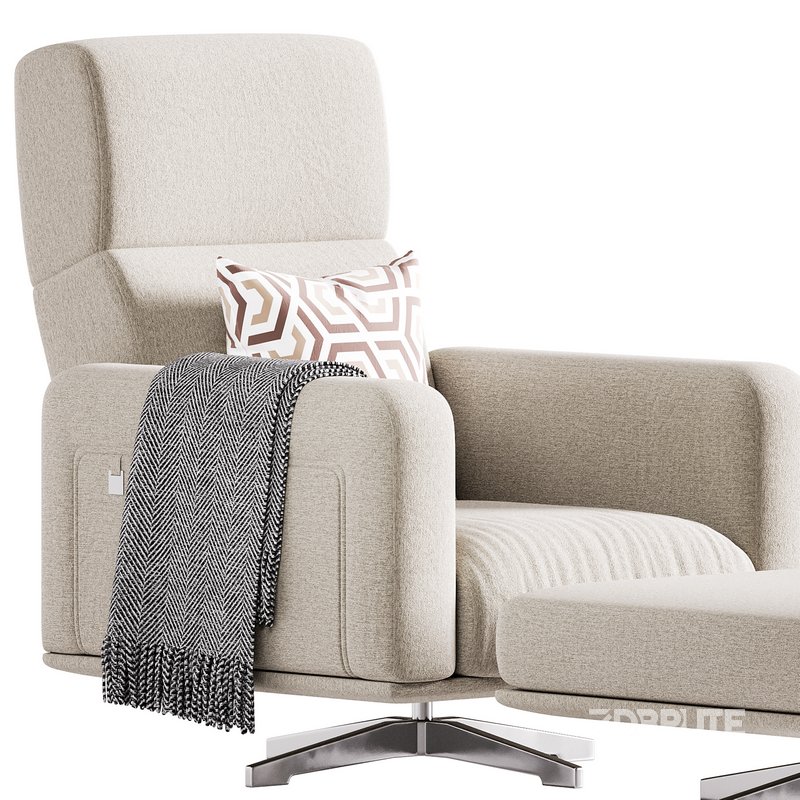 Armchair C114 by Delavega 3d model Buy Download 3dbrute