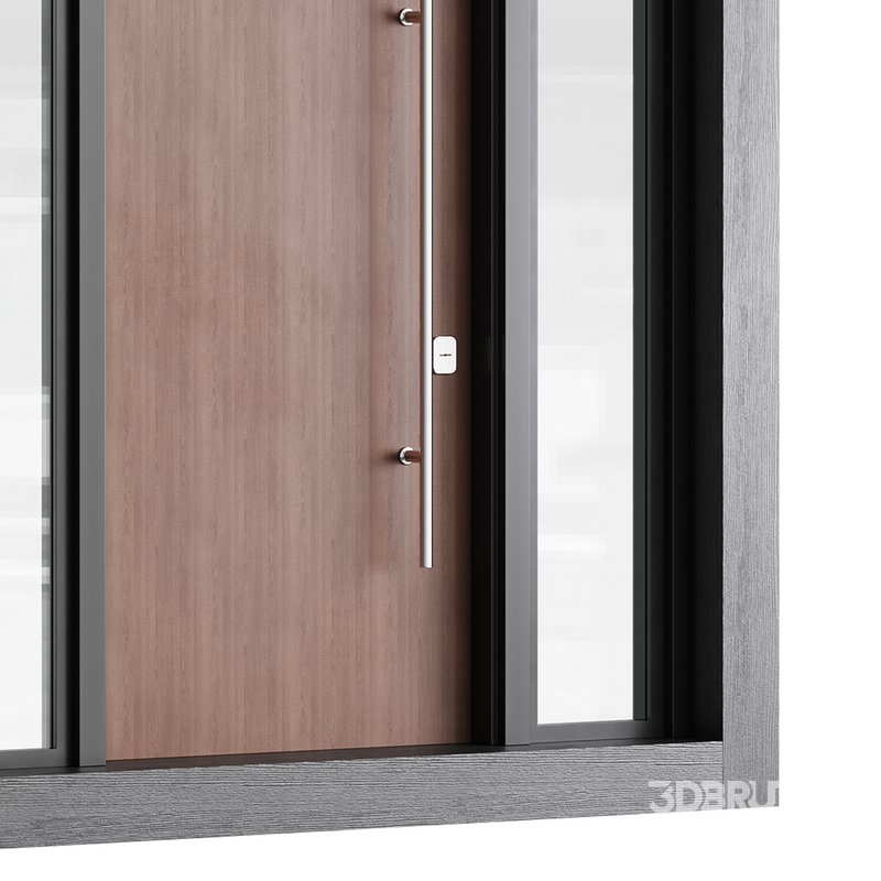 Modern entrance door 04 - Download -3d Models Free -3dbrute