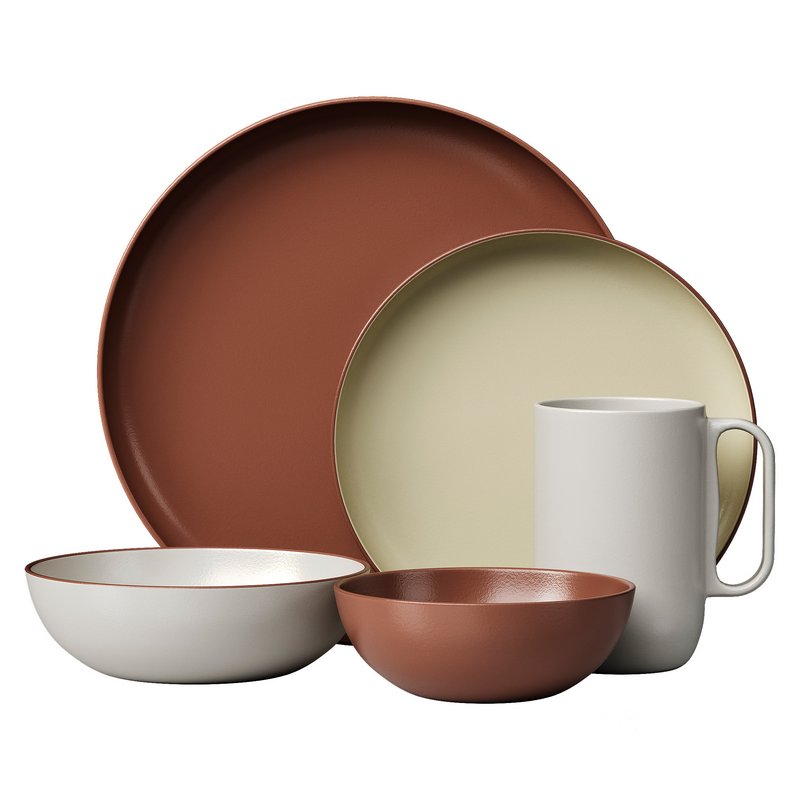 Miller Full Dinnerware Set - Download -3d Models Free -3dbrute