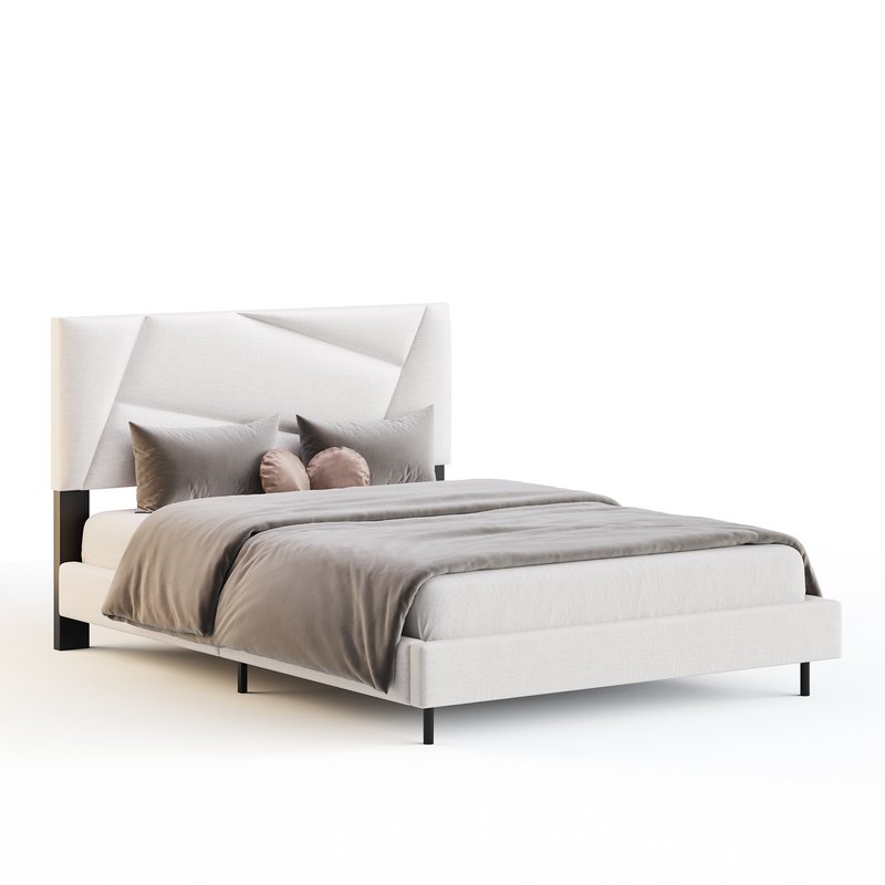 Queen Bed Frame - Download -3d Models Free -3dbrute