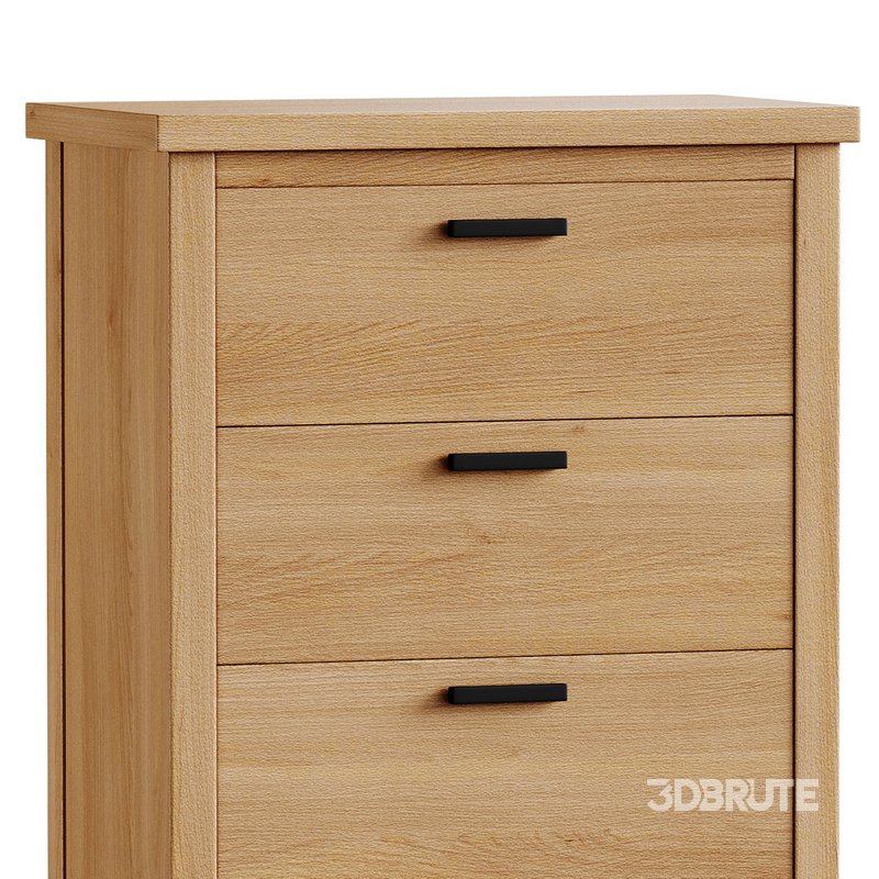 Reed 4-Drawer Dresser - Download -3d Models Free -3dbrute