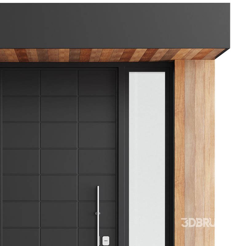 modern main door 3d model Buy Download 3dbrute