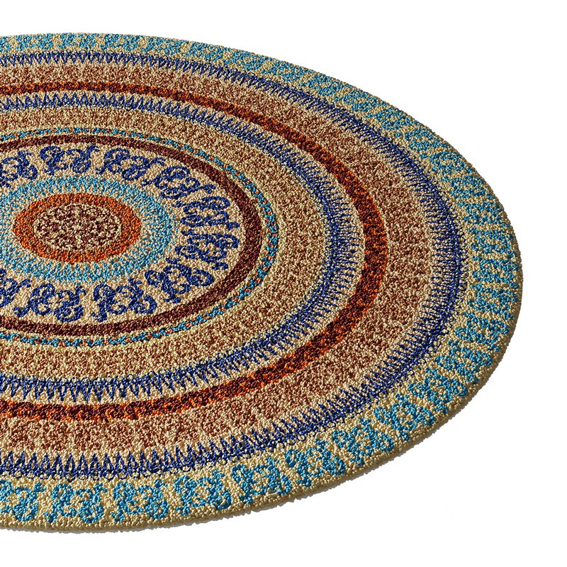 round carpet 8 - Download -3d Models Free -3dbrute