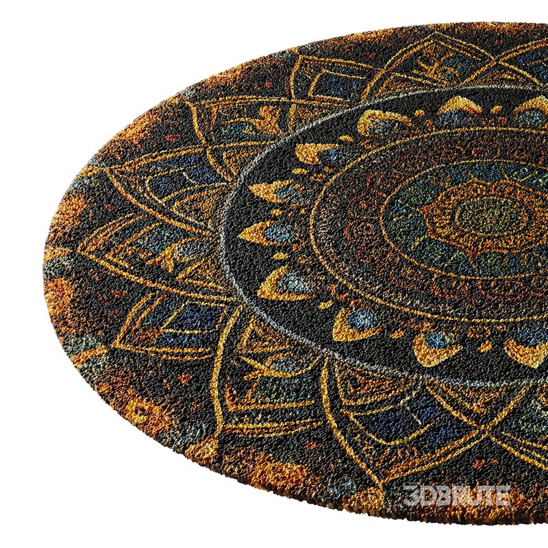 round carpet 14 - Download -3d Models Free -3dbrute