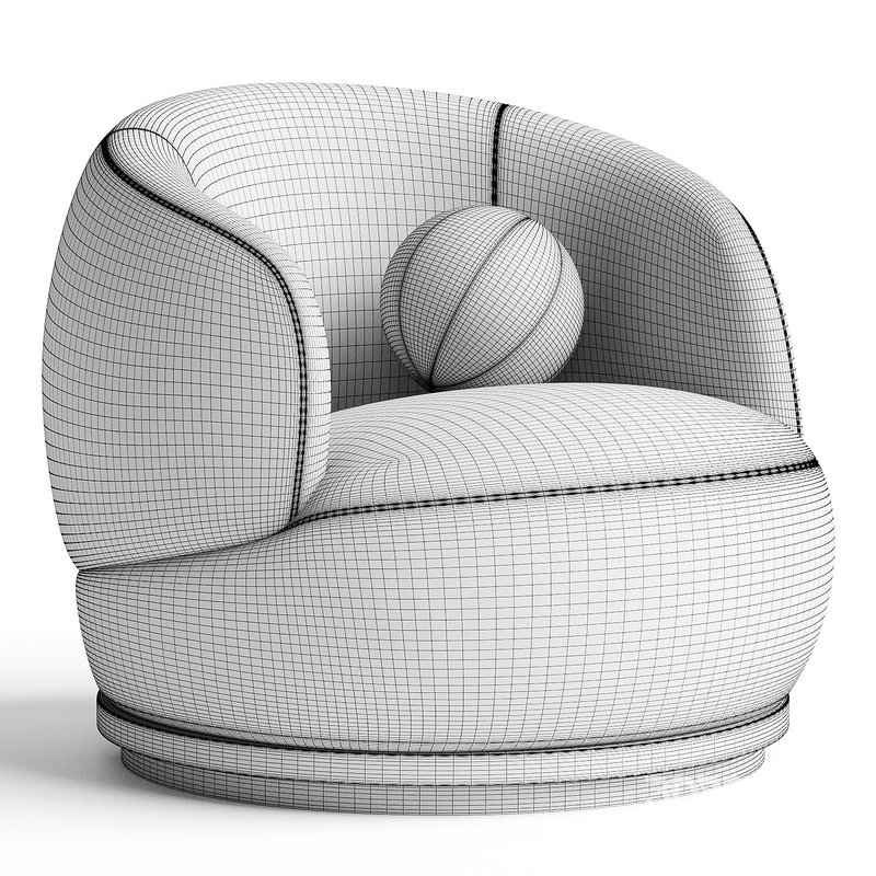 ORBIT ARMCHAIR 3d model Buy Download 3dbrute