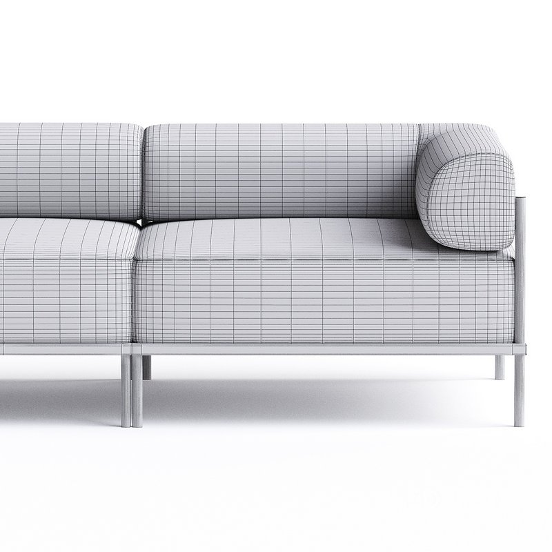 noah divan 45 3d model Buy Download 3dbrute