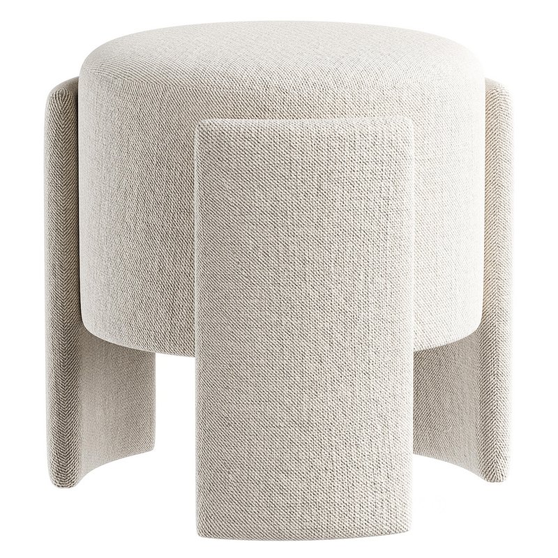 round pouf 3d model Buy Download 3dbrute