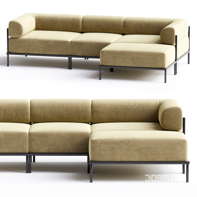 divan 3d model Buy Download 3dbrute